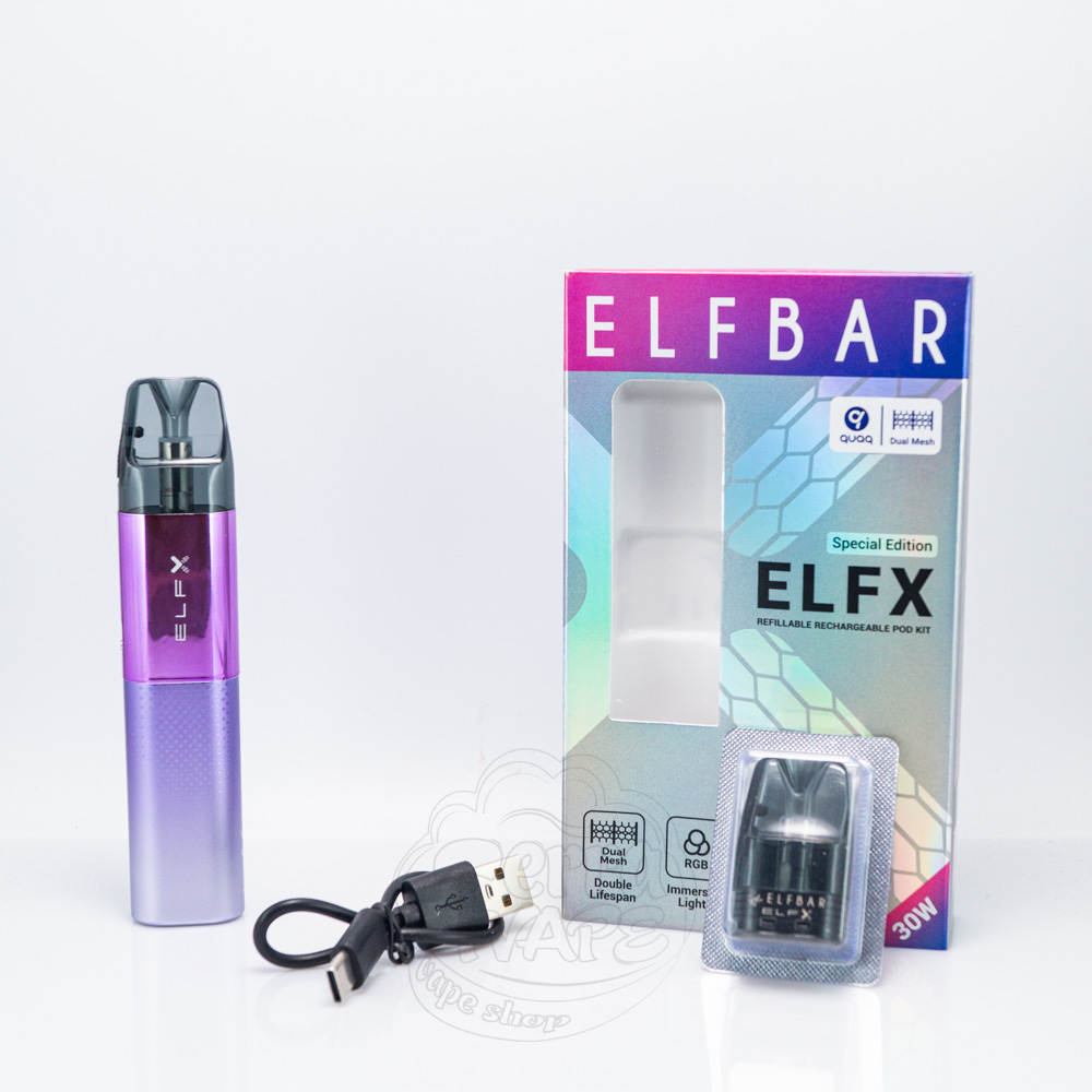 Elf Bar ELFX Pod Kit 1000mAh Silver Багаторазова POD система купити в Києві та Україні